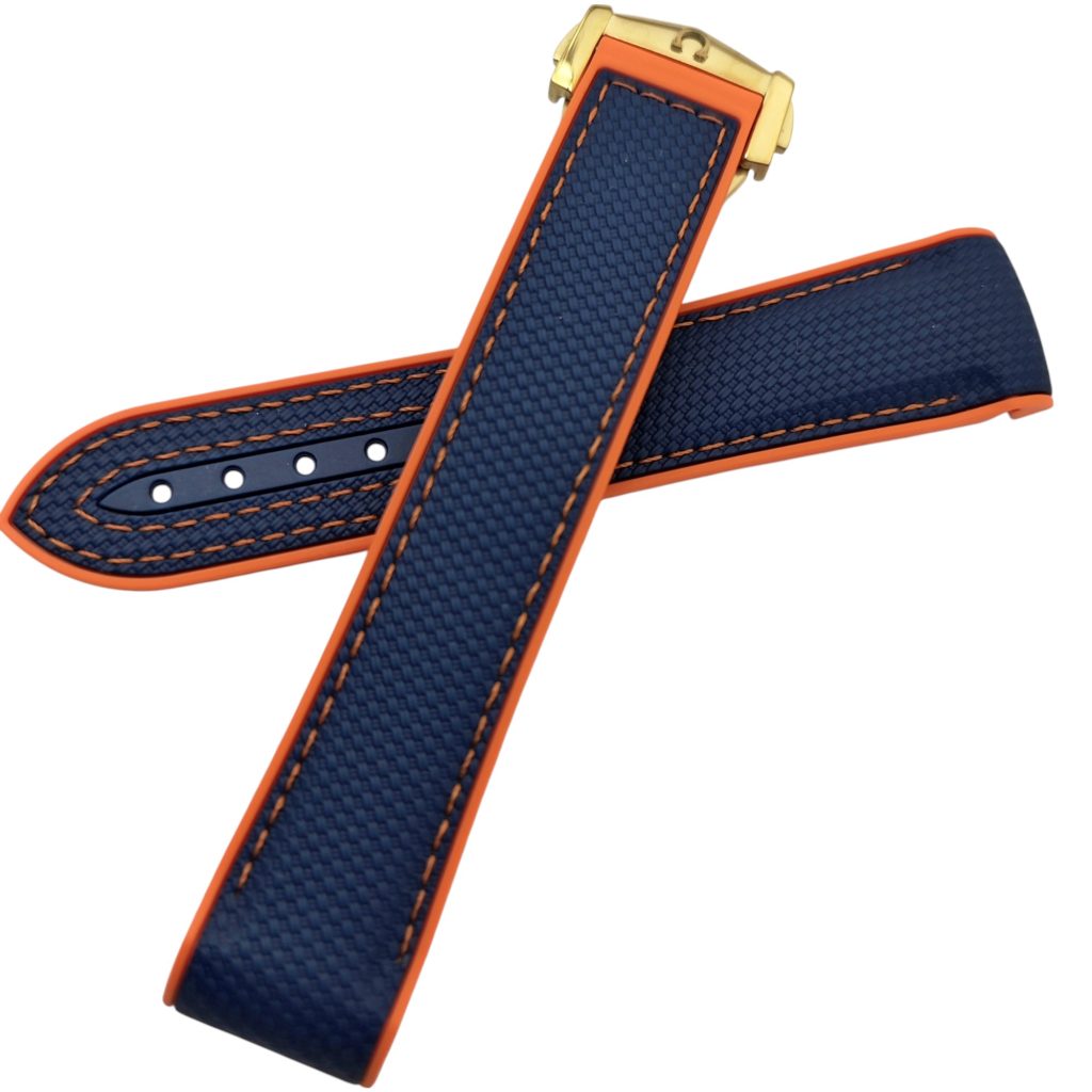Fabric and Rubber Strap for Omega Seamaster 300 Speedmaster 8900 Planet ...
