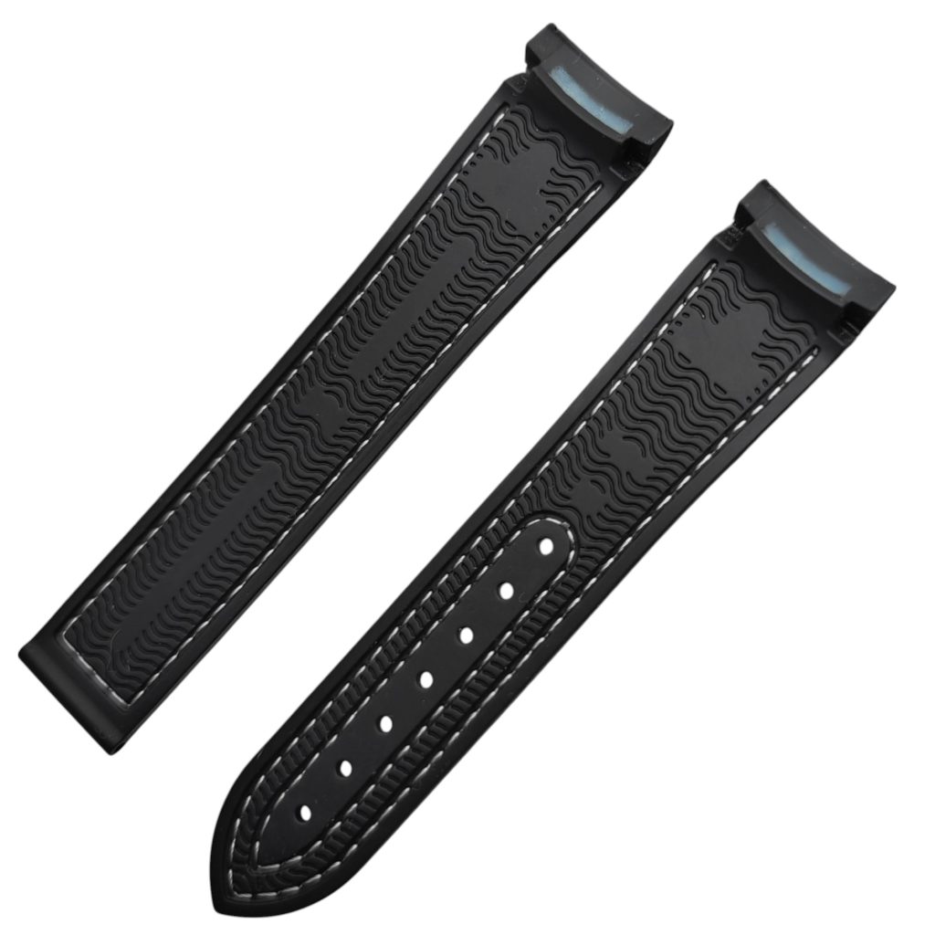 Fabric and Rubber Strap for Omega Seamaster 300 Speedmaster 8900 Planet ...