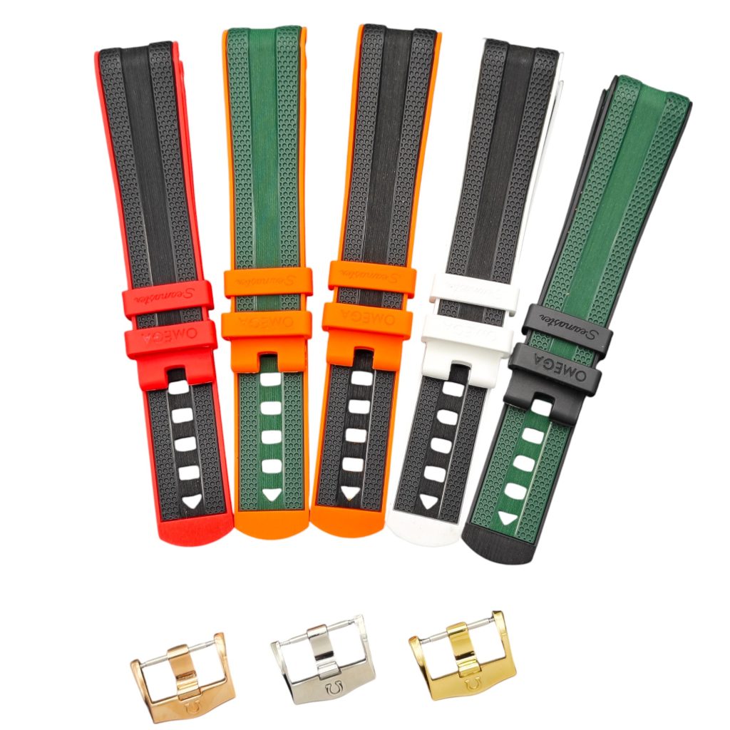 Silicone Rubber Strap for Omega Seamaster 300 - 20mm - Luxury Rubber ...