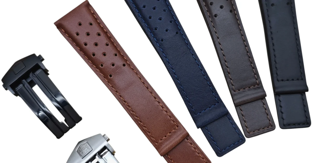 Replacement Leather Strap for Tag Heuer Monaco, Carrera – 22mm - Luxury ...